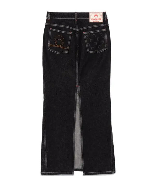 MARINE SERRE Crescent-moon Maxi Skirt