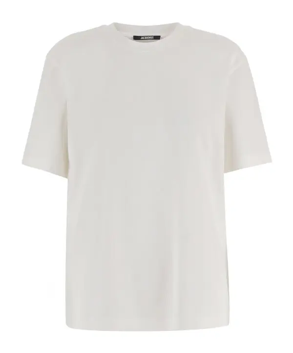Jacquemus Logo-lettering Crew-neck T-shirt - White