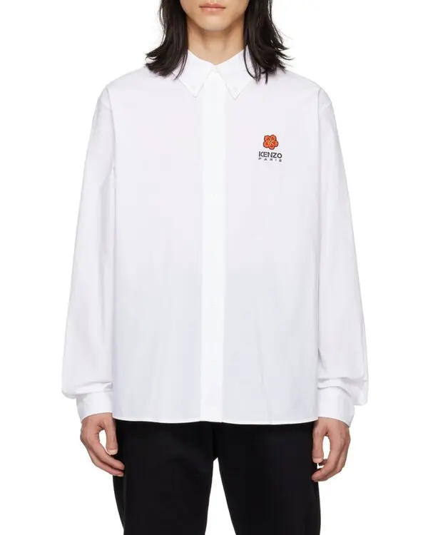 Kenzo Boke Flower Embroidered Buttoned Shirt