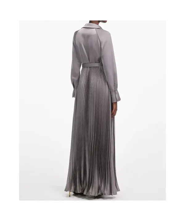 SELF-PORTRAIT Pleated Maxi Dress
