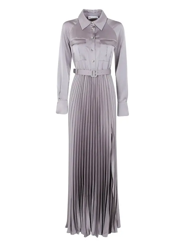 SELF-PORTRAIT Pleated Maxi Dress