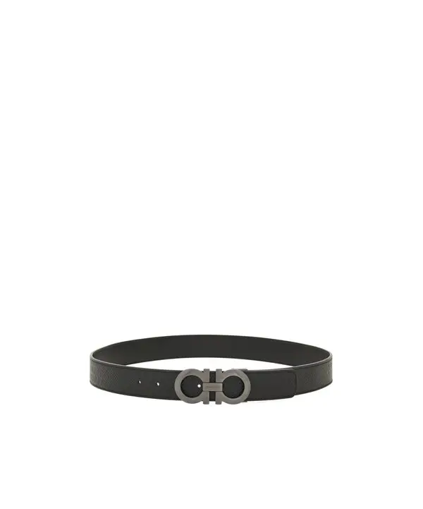 FERRAGAMO Adjustable Waist Belt With Detachable Buckles - Black