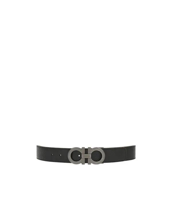 FERRAGAMO Adjustable Waist Belt With Detachable Buckles - Black