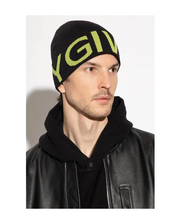 Givenchy Logo Intarsia-knit Wool Beanie