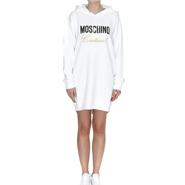 Moschino Hooded Sweater Dress