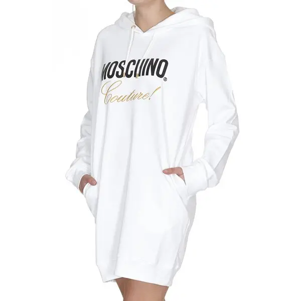 Moschino Hooded Sweater Dress