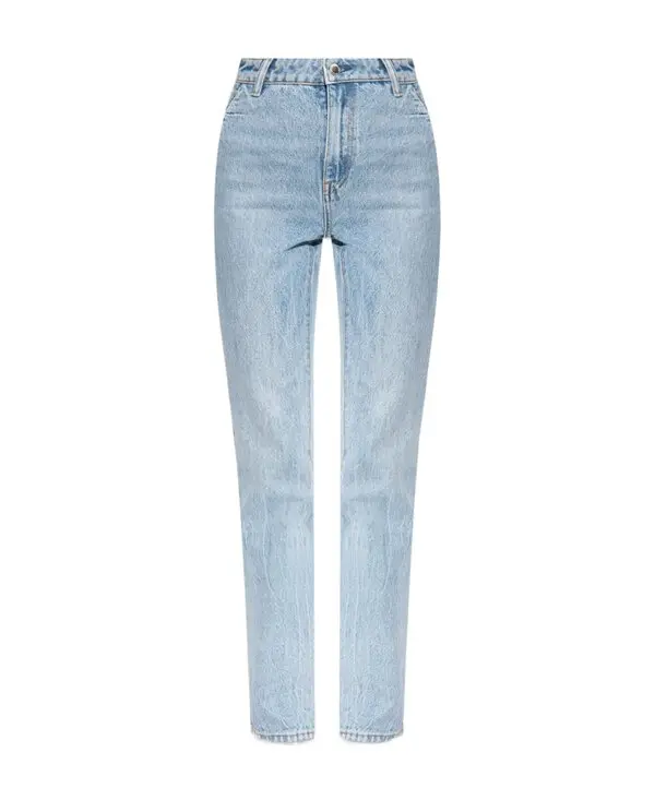 Alexander Wang High-waisted Straight Leg Jeans