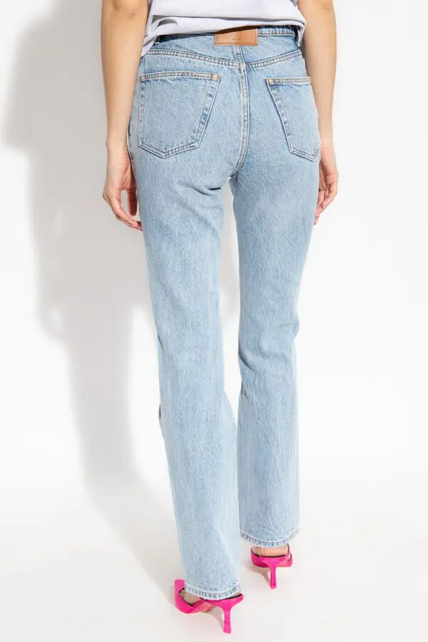 Alexander Wang High-waisted Straight Leg Jeans
