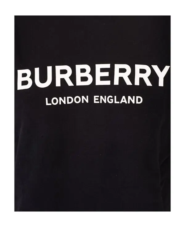Burberry Logo Print Plaid Sleeve Sweater