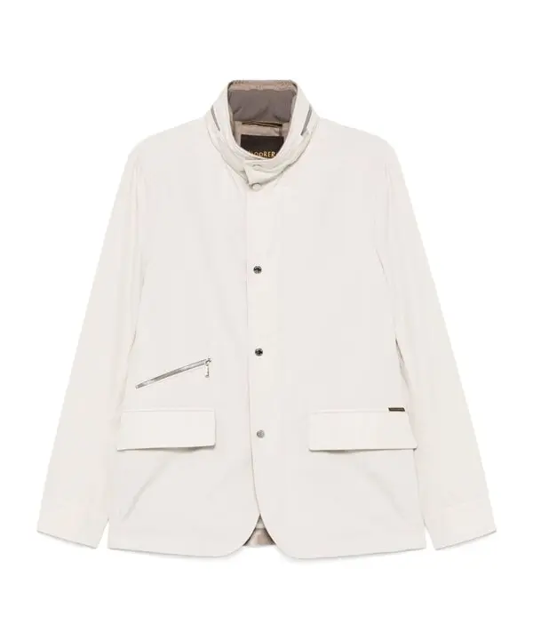 MOORER Sten-at Jacket With Stand Collar