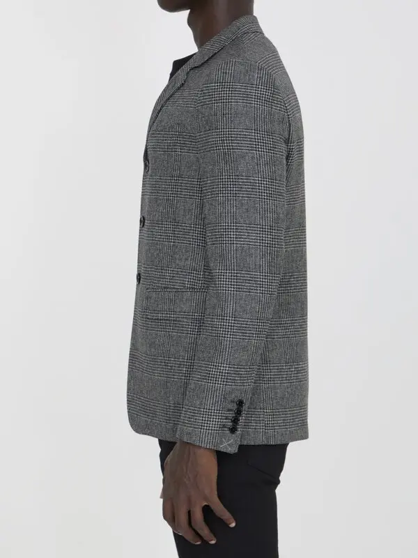 Celine Prince Of Wales Wool Blazer