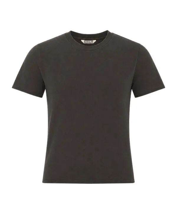 Auralee Brushed Jersey T-shirt - Ink Black