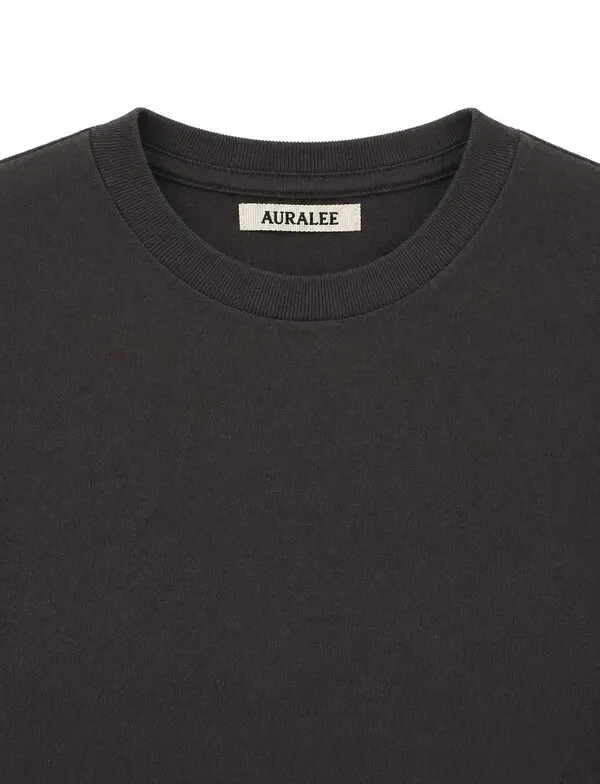 Auralee Brushed Jersey T-shirt - Ink Black