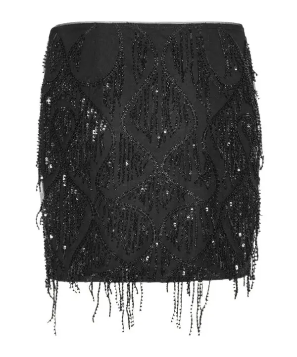 ROTATE BY BIRGER CHRISTENSEN Sequin Embellished Mini Skirt