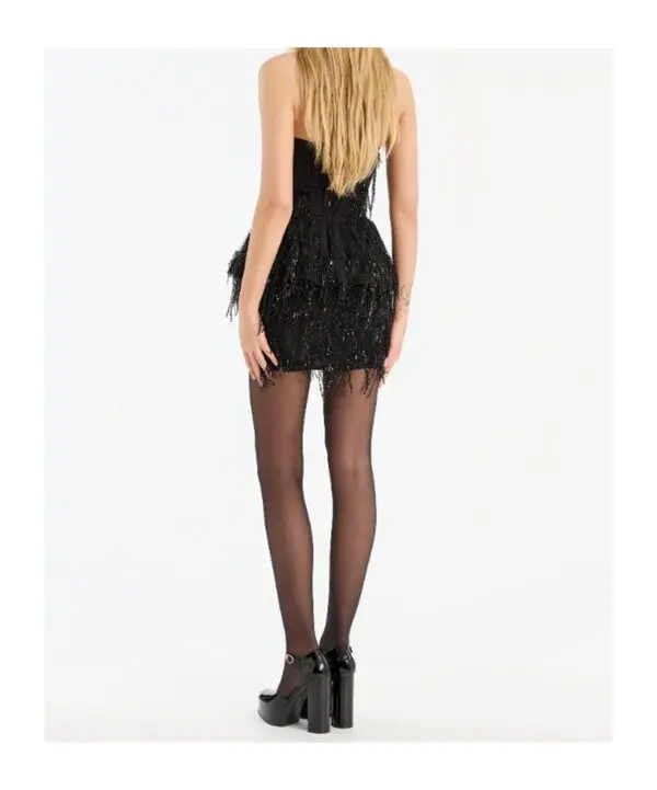 ROTATE BY BIRGER CHRISTENSEN Sequin Embellished Mini Skirt