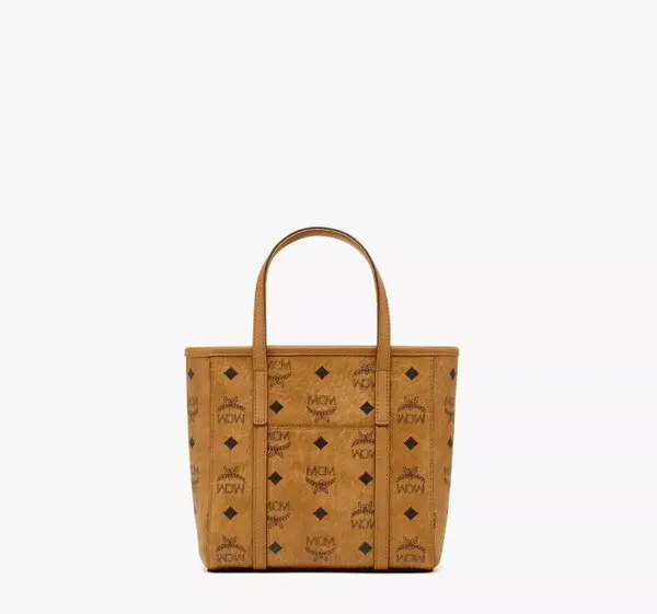 Mcm Mini Shopper Bag - Cognac