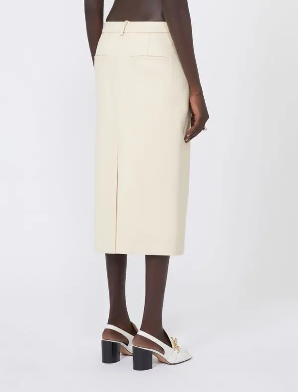 Sportmax Straight-fit Gabardine Skirt