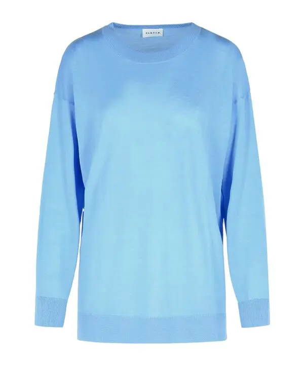 P.a.r.o.s.h Crewneck Knitted Jumper - Light Blue