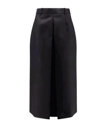 Dior Mid-length Pleated Skirt - Black