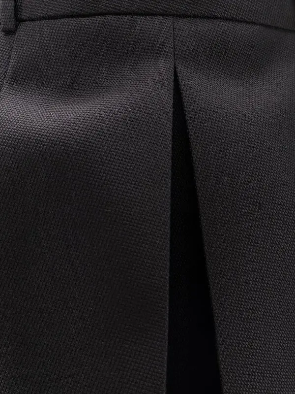 Dior Mid-length Pleated Skirt - Black
