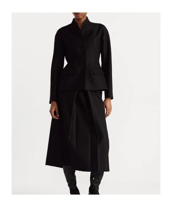 Dior Mid-length Pleated Skirt - Black