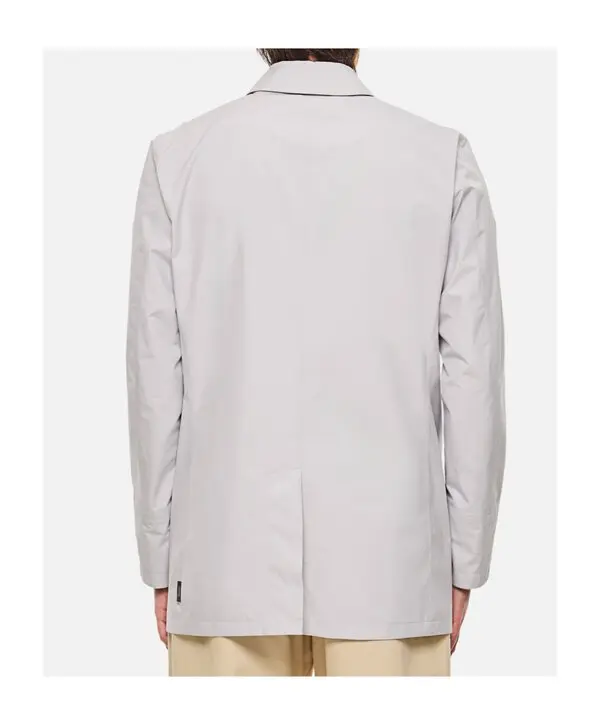 Herno Long Sleeve Button-up Jacket With Classic Collar