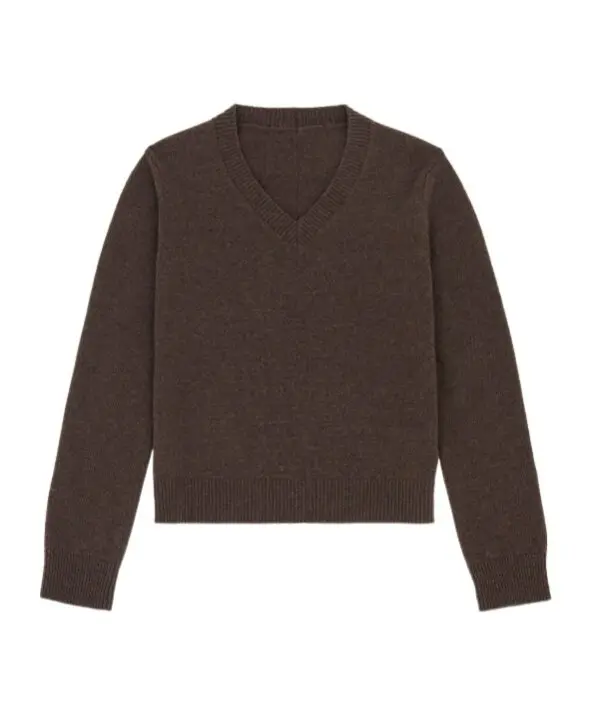 MAISON MARGIELA Wool-blend V-neck Jumper - Brown