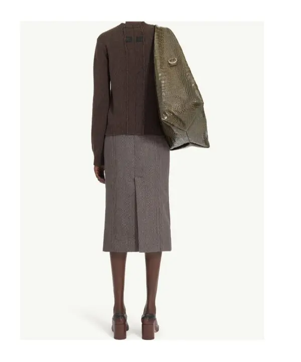 MAISON MARGIELA Wool-blend V-neck Jumper - Brown