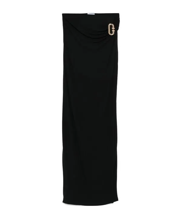Casablanca Asymmetrical Ruffled Wrap Dress