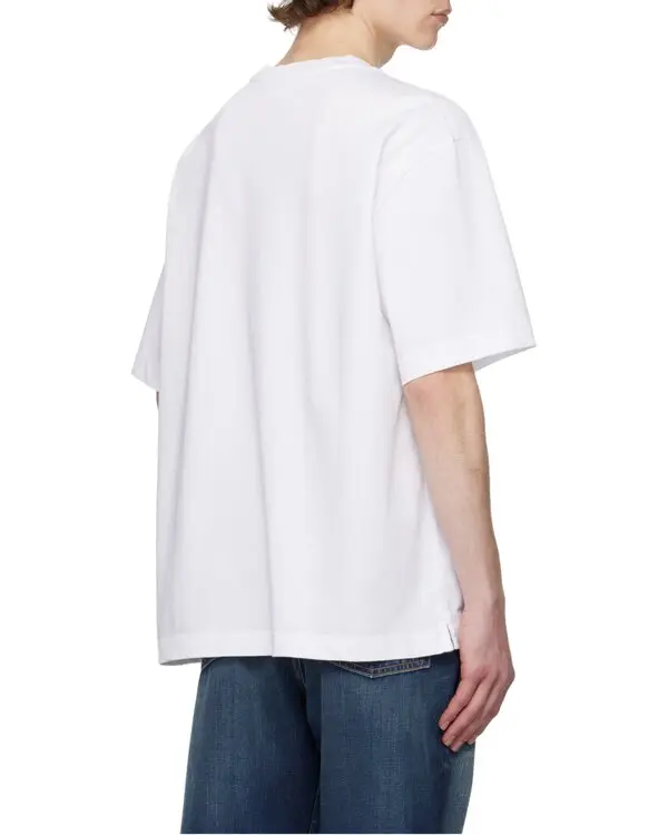 Maison Kitsuné Logo-embroidered Crewneck T-shirt