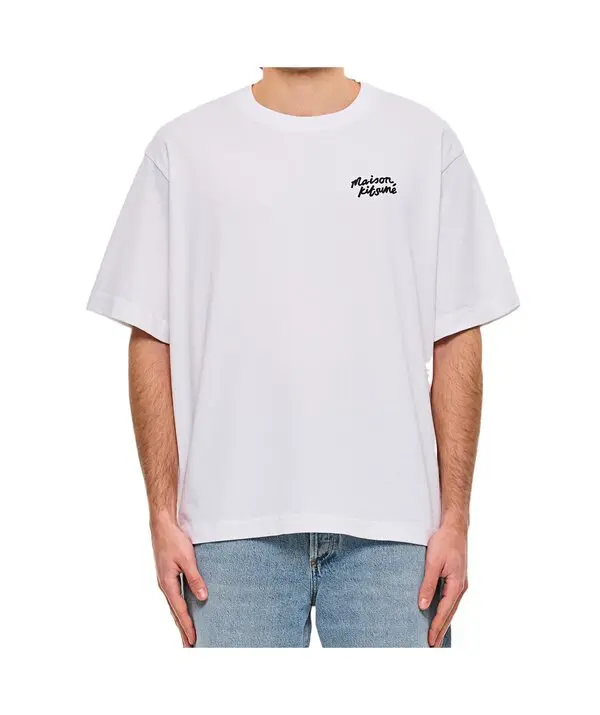 Maison Kitsuné Logo-embroidered Crewneck T-shirt