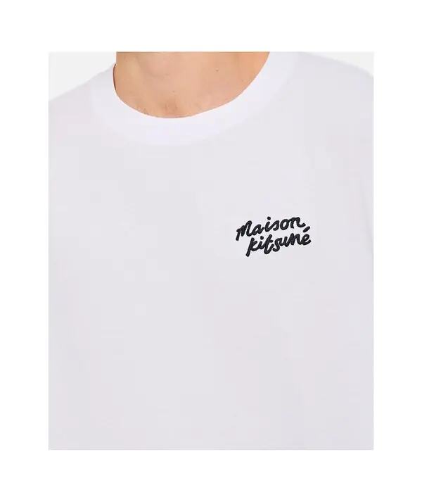 Maison Kitsuné Logo-embroidered Crewneck T-shirt