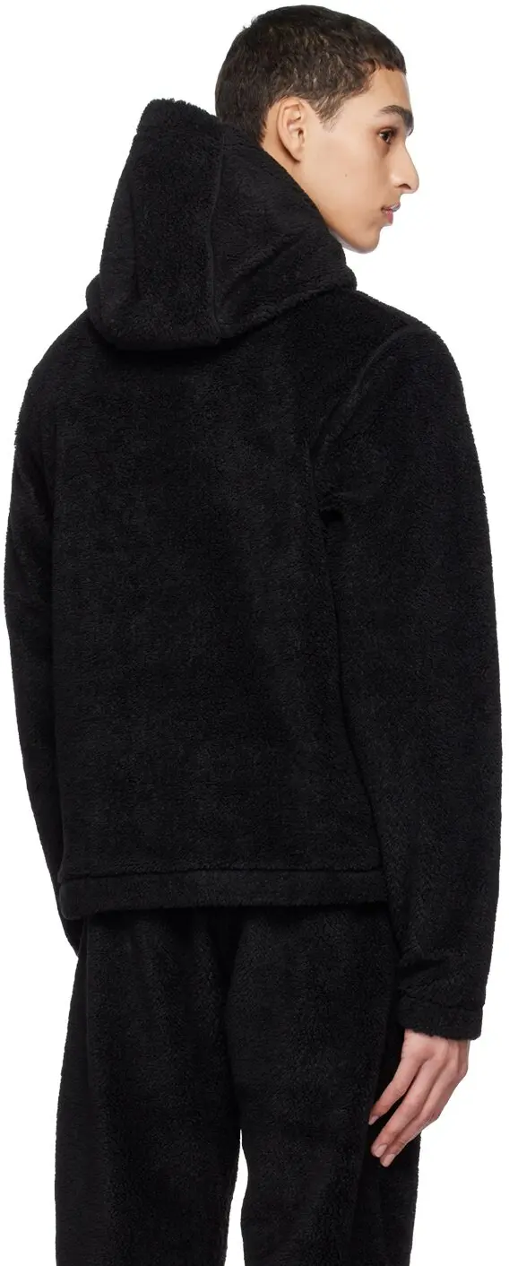 Burberry Logo Embroidered Teddy Hoodie