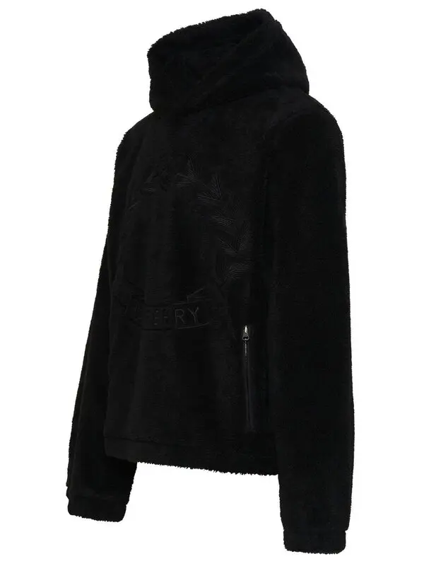 Burberry Logo Embroidered Teddy Hoodie