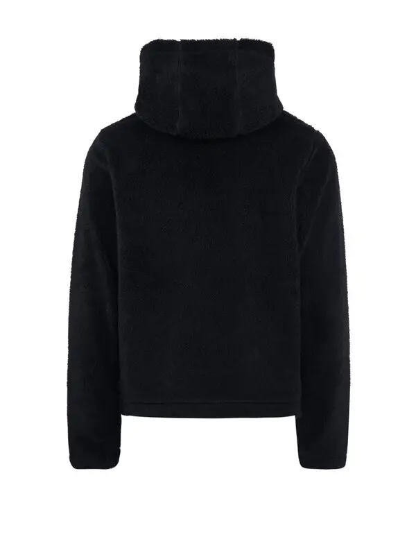 Burberry Logo Embroidered Teddy Hoodie