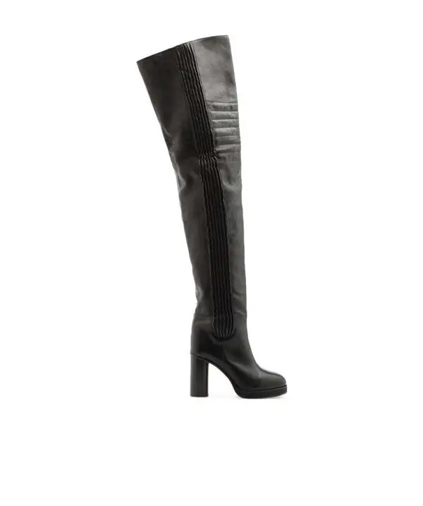 Isabel Marant Étoile Laelle Leather Over-the-knee Boots - Black