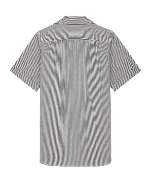 Celine Hickory Striped Cotton Tunic Mini Dress