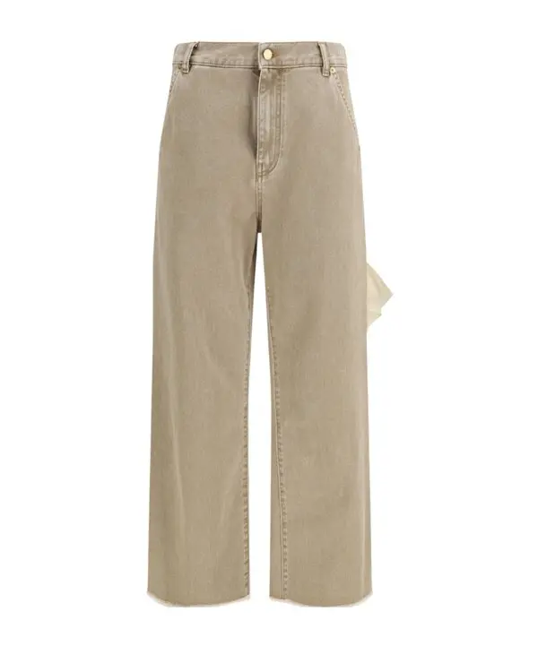 DARKPARK Sienna Loose Side Split Jeans - Beige