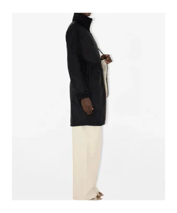 Burberry Zipped Parka With Vintage Check Trim