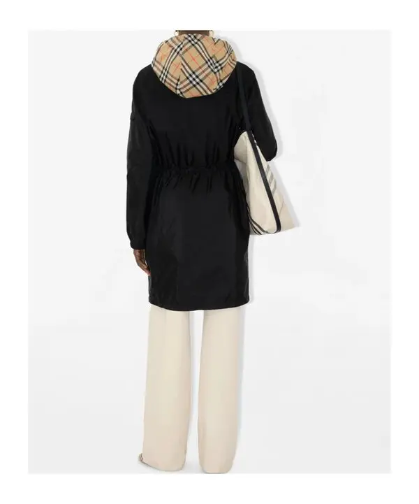 Burberry Zipped Parka With Vintage Check Trim