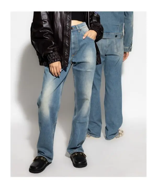 VIVIENNE WESTWOOD Vintage Effect Straight Leg Jeans