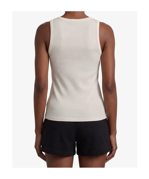 Burberry Ribbed Tank Top With Bow Detail - White