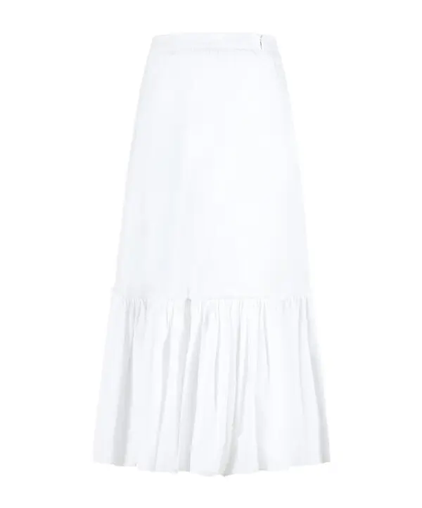 JIL SANDER Pleated Poplin Skirt - No