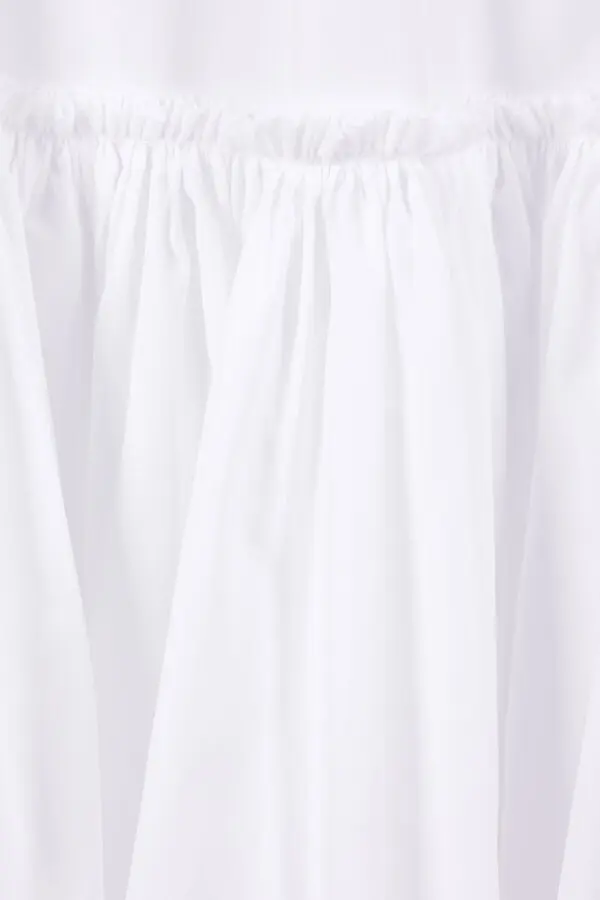 JIL SANDER Pleated Poplin Skirt - No