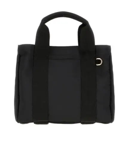 Moschino Small Logo Plaque Top Handle Bag
