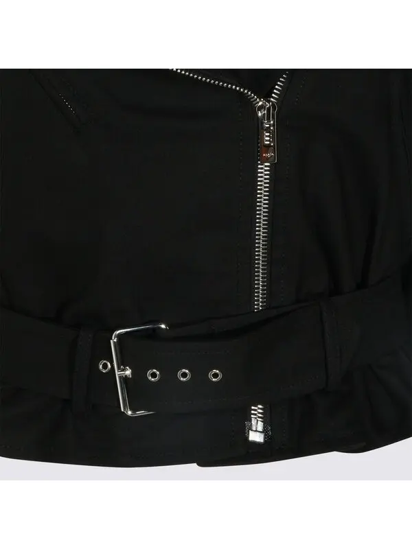 Alaïa Belted Zip Jacket - Black