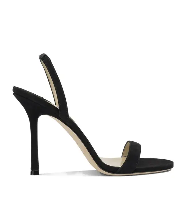 JIMMY CHOO Jenn 100 Slingback Sandals - Black