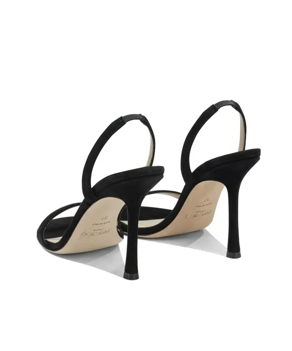 JIMMY CHOO Jenn 100 Slingback Sandals - Black
