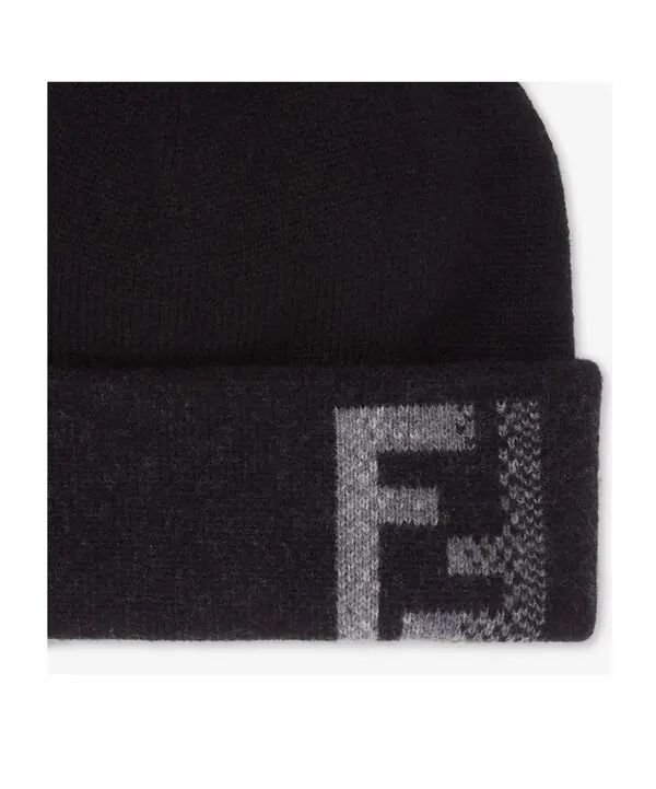 Fendi Wool Beanie With Ff Logo