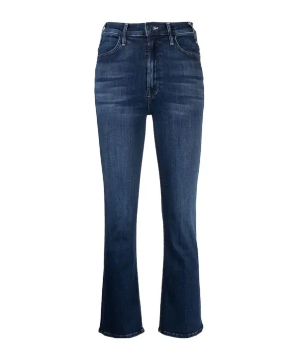 MOTHER The Hustler Mid-rise Ankle Jeans - Blue